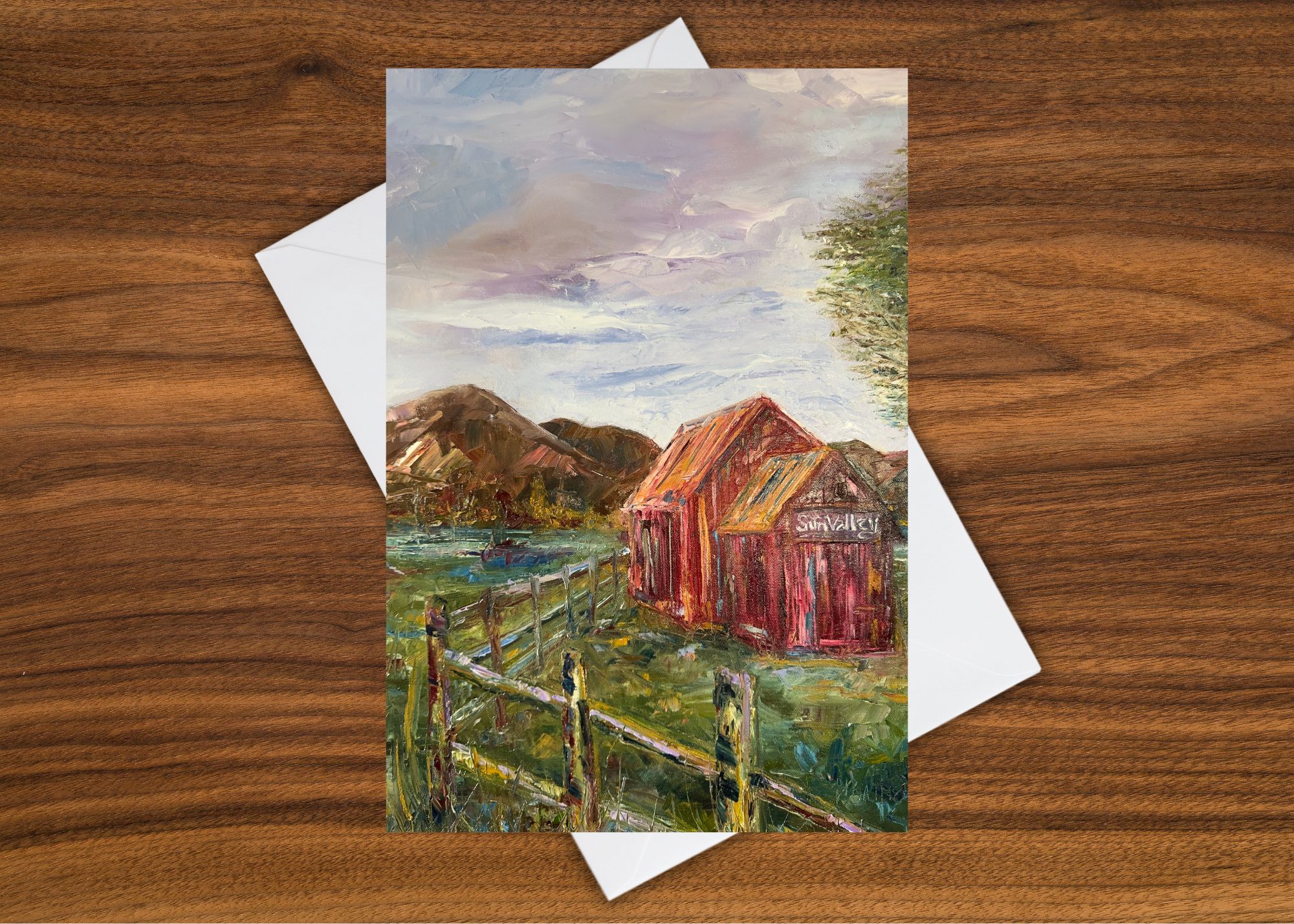 Sun Valley Barn (Greeting Card) - Heather's Colors